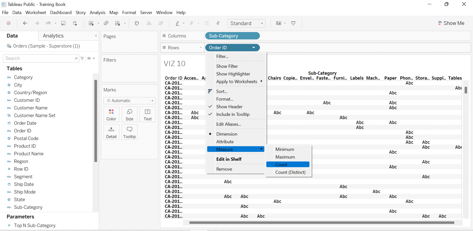 DATA FILTERING AND SORTING – Essentials of Data Visualization with Tableau: A Guide for Novices